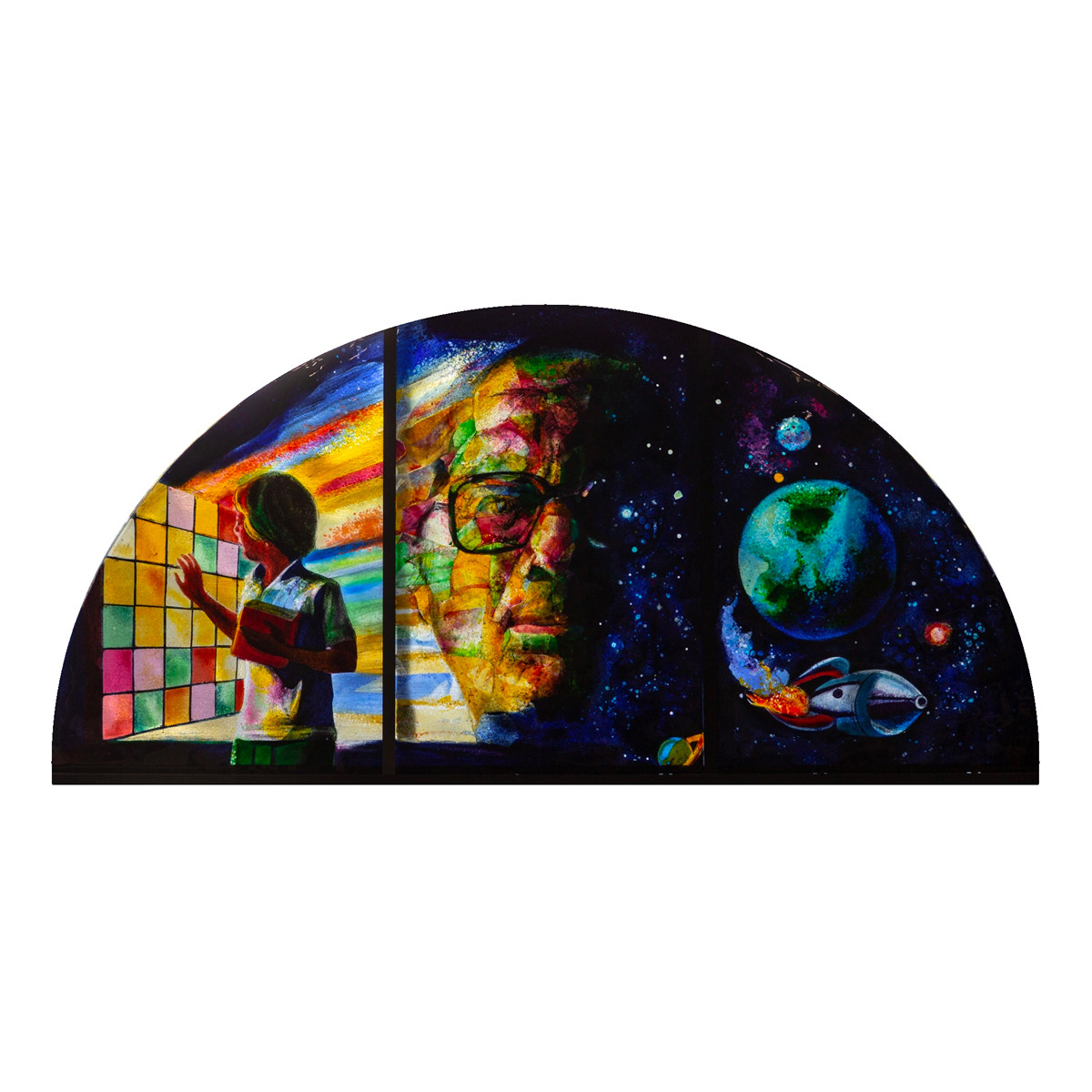 A Painterly Portrait in Glass with Tim Carey | Online Glass Fusing Classes
